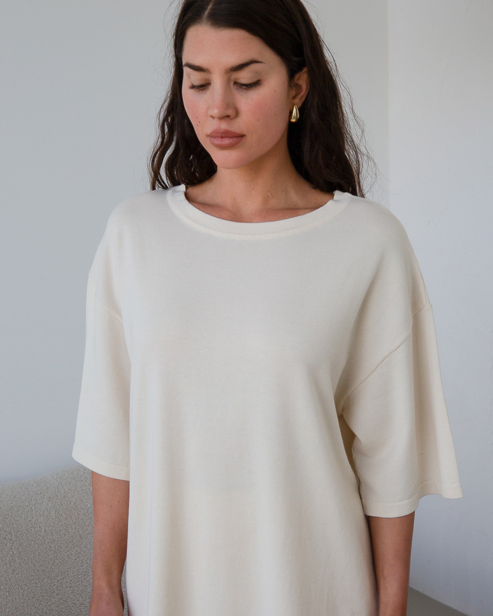 Knit Tee Ecru – Studio Beije